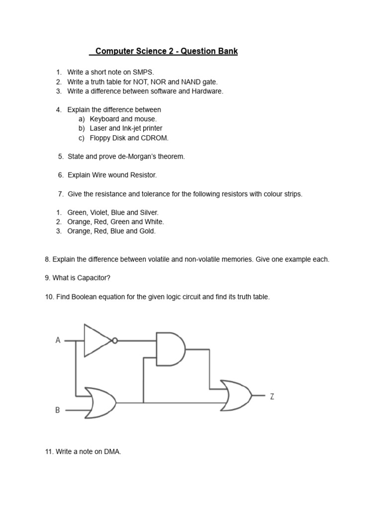 CS2 Question Bank | PDF