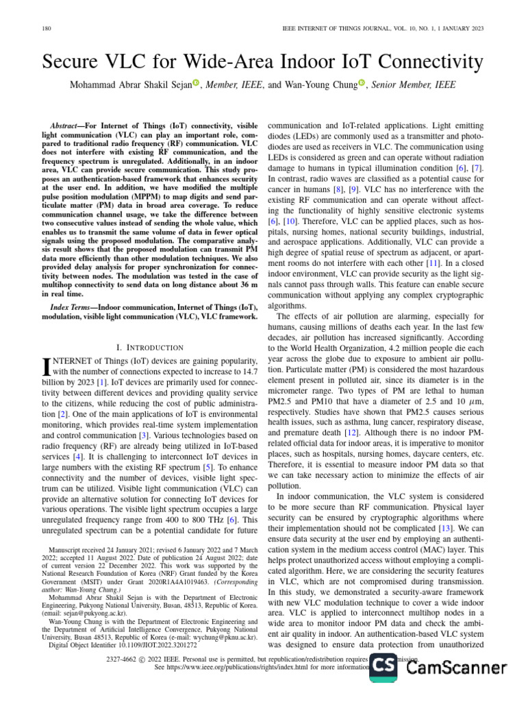 Secure VLC Communication Indoor | PDF | Modulation | Data Compression