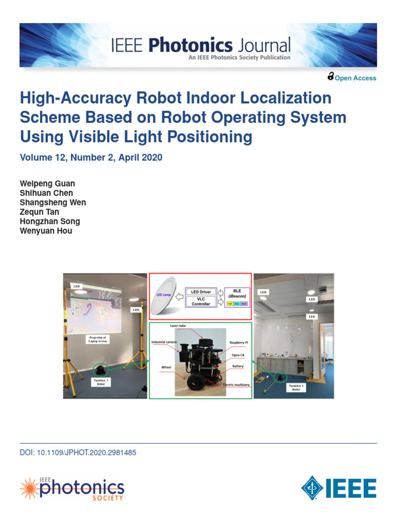 High-Accuracy Robot Indoor Localization Scheme Based On Robot Operating System Using Visible ...