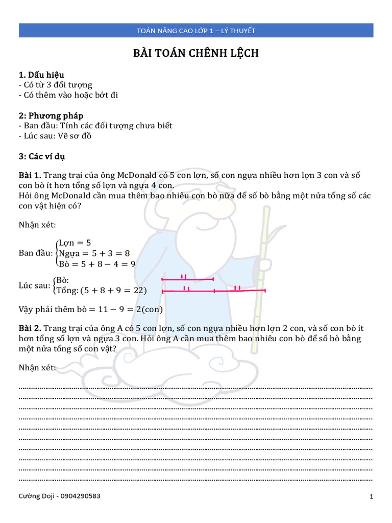 OngBut - Bài toán CHÊNH LỆCH (B23 2.1) - IN | PDF