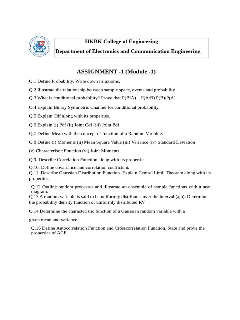ASSIGNMENT 1-PCS (1)- Module 1 | PDF