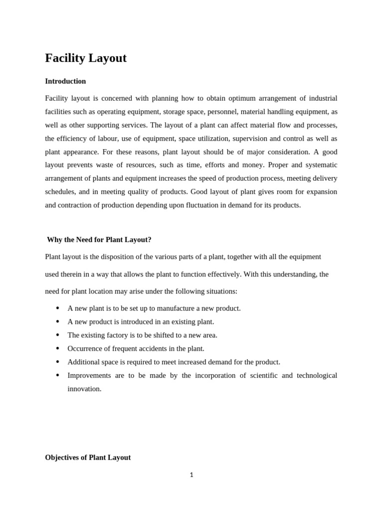 Optimizing Facility Layout for Efficiency | PDF | Factory | Machines