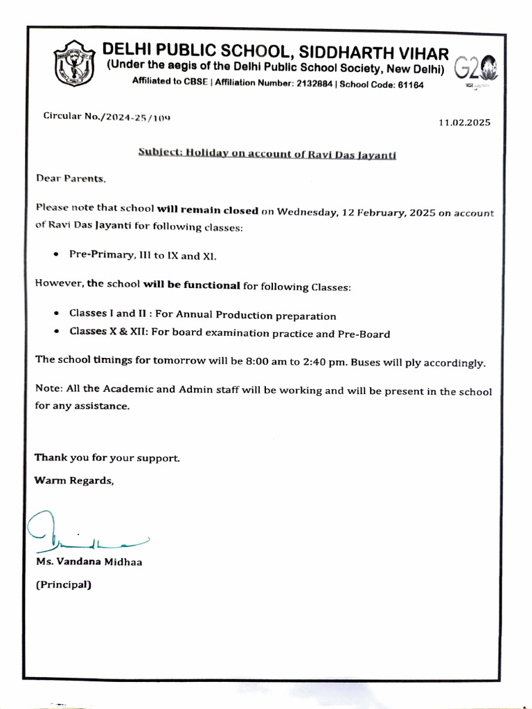 Circular Holiday | PDF