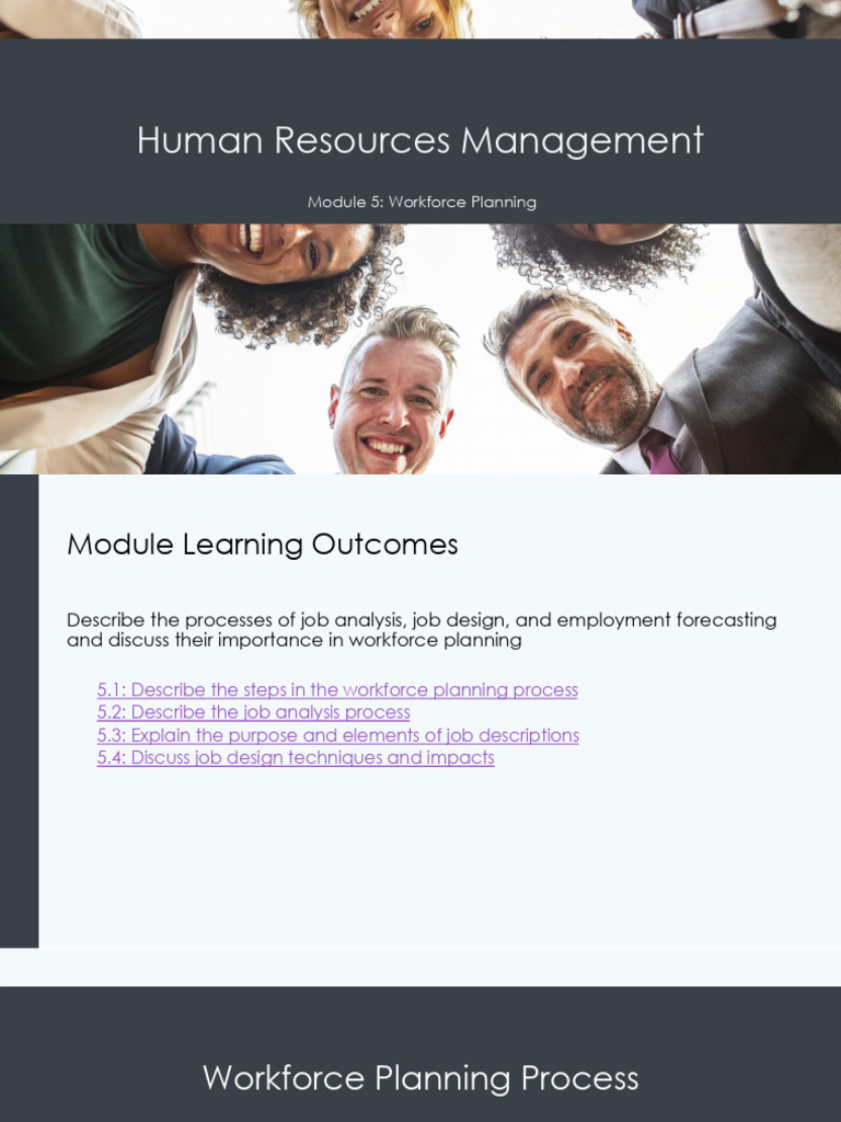 Workforce Planning and Job Analysis Guide | PDF | Human Resource ...