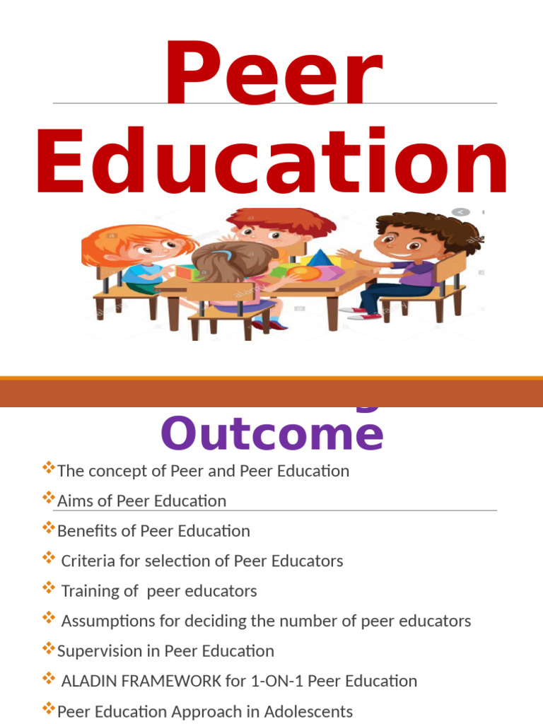 PHIEC Lec 6 - Peer Education Final | PDF | Substance Abuse | Adolescence