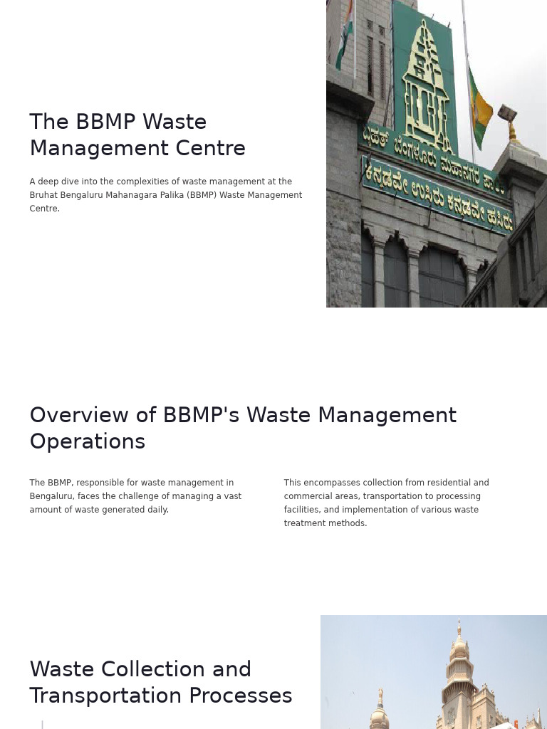 The BBMP Waste Management Centre | PDF | Waste Management | Waste
