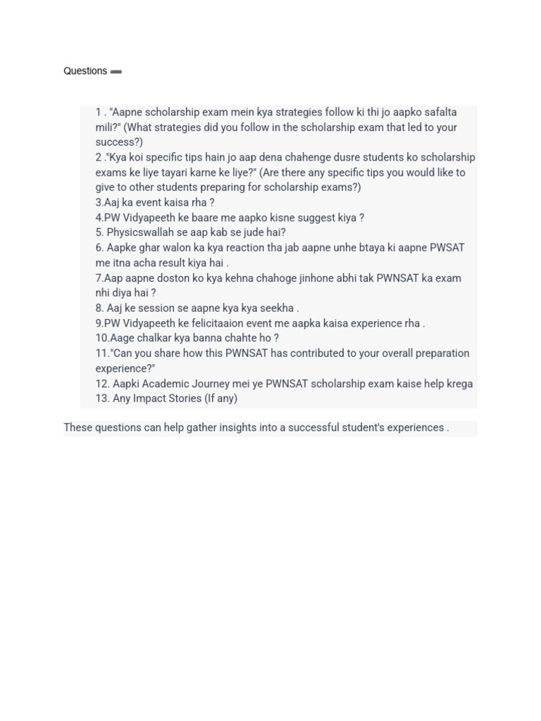 Podcast Question | PDF