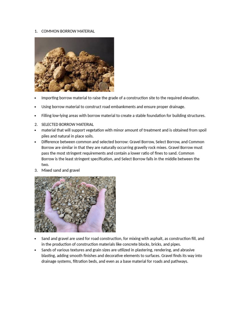 Common Borrow Material | PDF