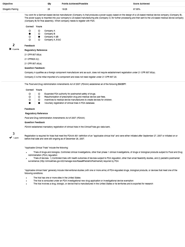RAC Practice Test | PDF | Food And Drug Administration | Generic Drug