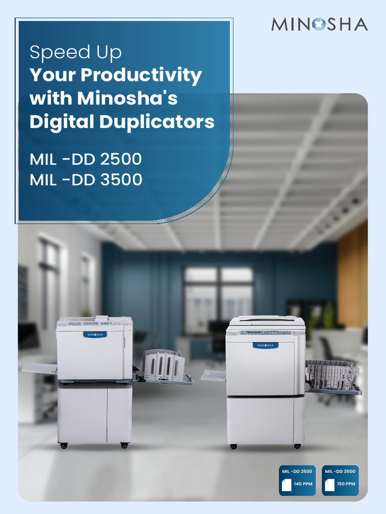 Minosha Brochure MIL Series DD 2500 3500 | PDF | Image Scanner | Computing