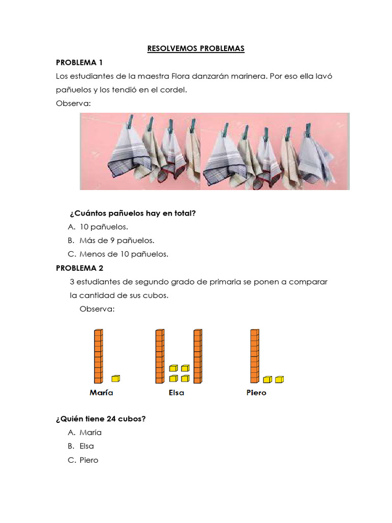 Resolvemos Problemas 2do Grado | PDF