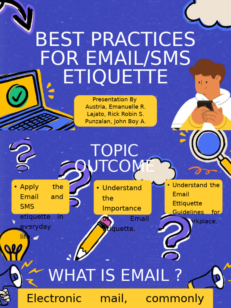 Best Practices For Emailsms Etiquette | PDF | Human Communication | Writing