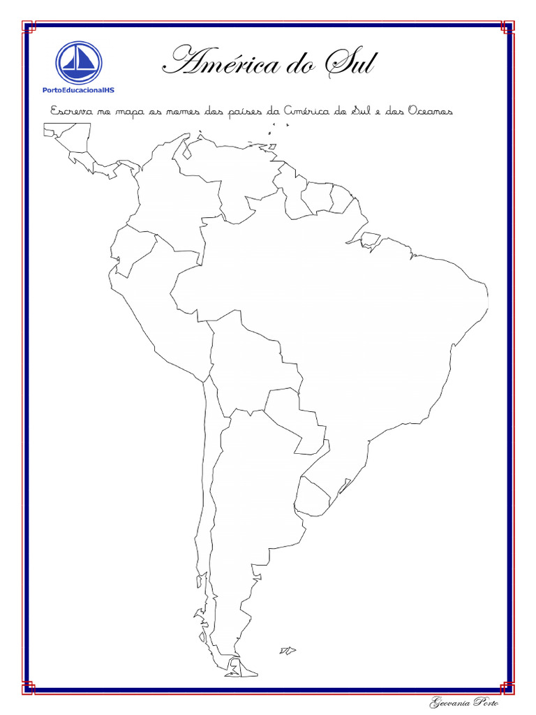 Países e Capitais da América do Sul | PDF
