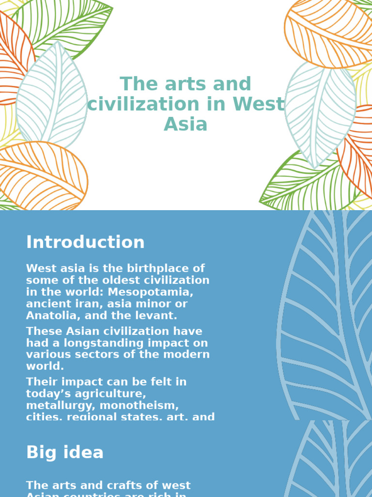 Arts and Civilization in West Asia | PDF | Iraq | Carpet