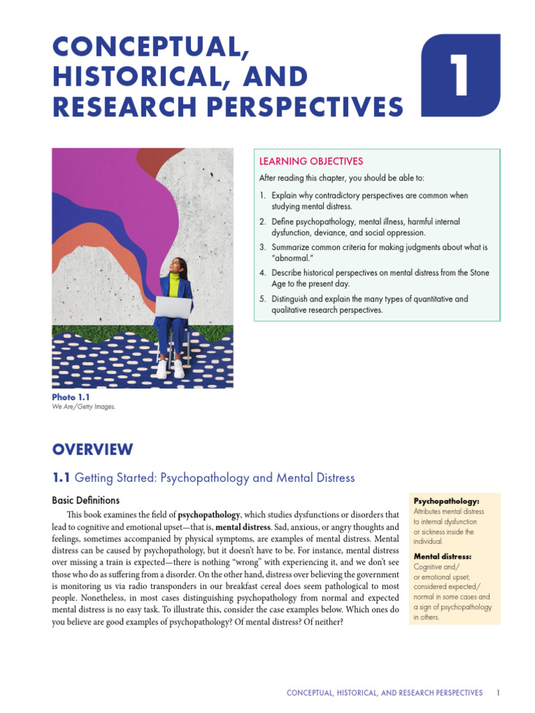 Reading Material For Week 2 - 1 | PDF | Mental Disorder | Psychiatry