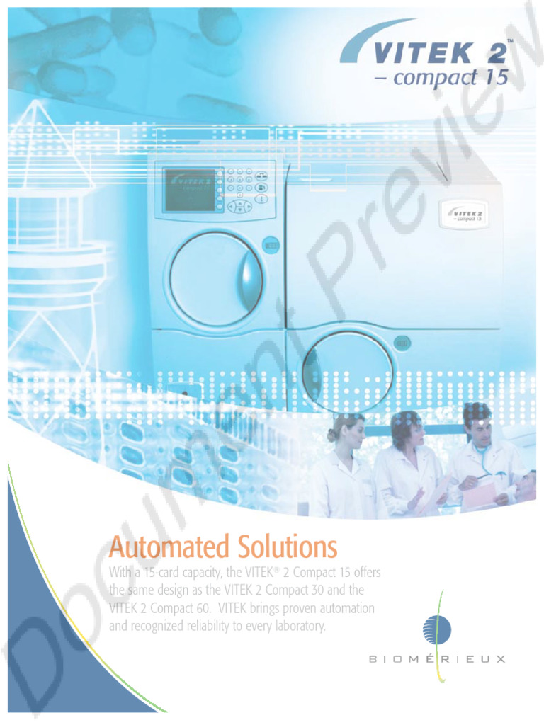 VITEK 2 Compact 15 Specifications Guide | PDF | Computing