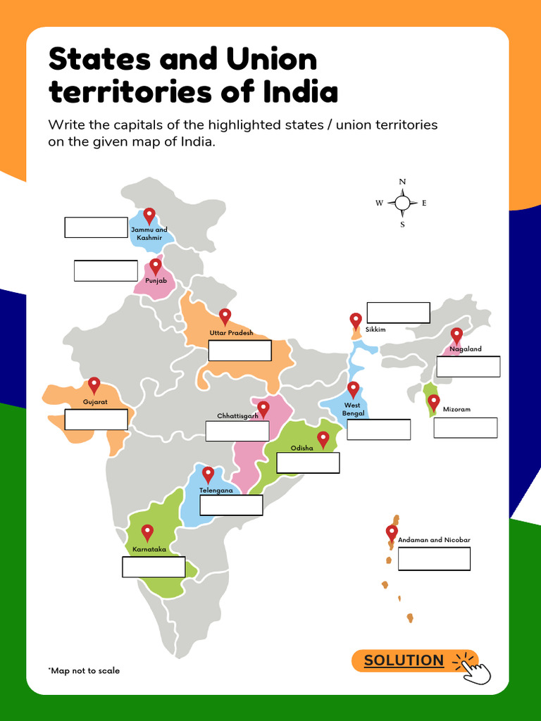 Capitals of Indian States and UTs | PDF