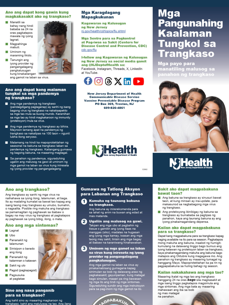 Flu Basics Tagalog | PDF