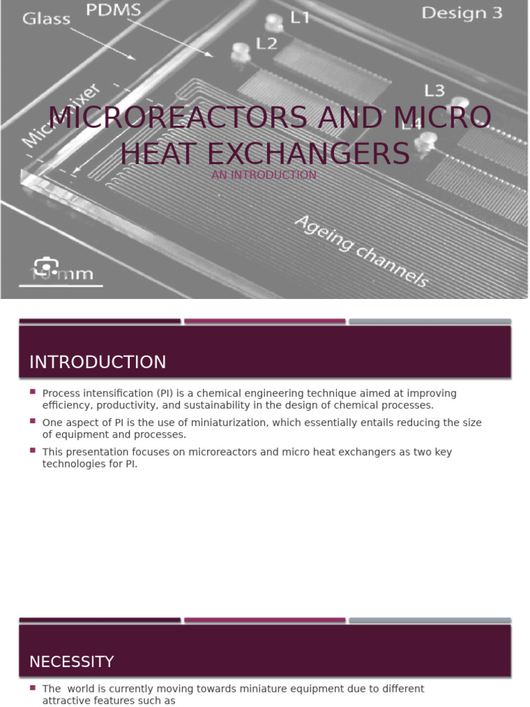 MICROREACTORS AND MICRO HEAT EXCHANGERS_104817 | PDF | Heat Exchanger ...