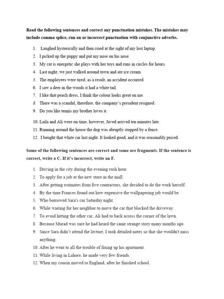Punctuation 1 | PDF
