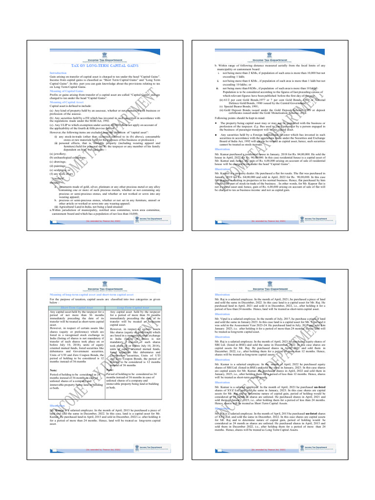 15 - LTCG | PDF | Capital Gains Tax | Capital Gain