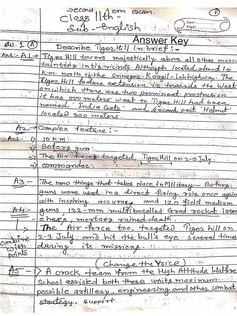 English Answer Key | PDF