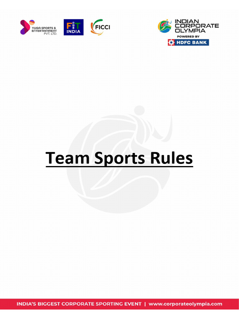 Team Sports Rules (3) | PDF | Bowling (Cricket) | Sports
