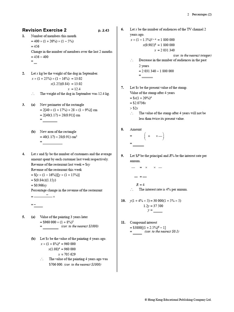3A - Ch02 - Sol - E (Re. Ex. Solutions) | PDF | Taxes | Area