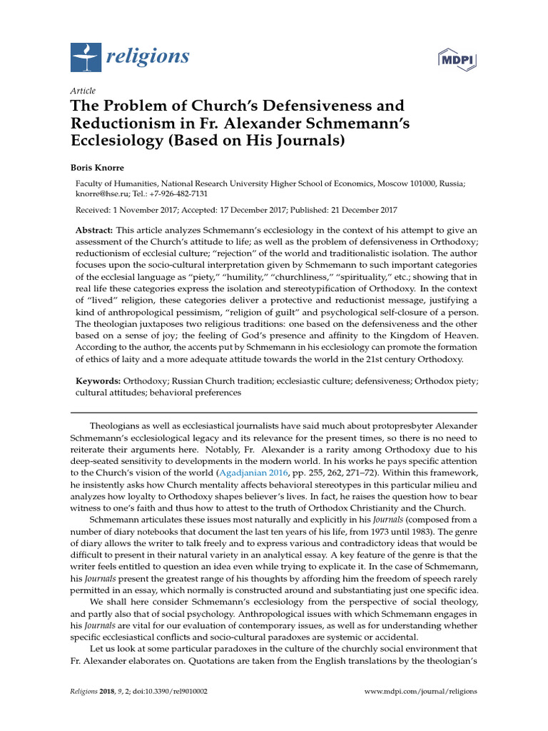 The Problem of Churchs Defensiveness and Reductio | PDF | Reductionism ...