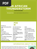 A Stylistic Analysis On The Poem An African Thunderstorm | PDF | Poetry