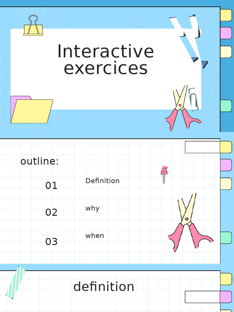 Interactive exercices | PDF