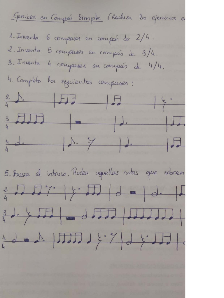 Compás Simple Música | PDF