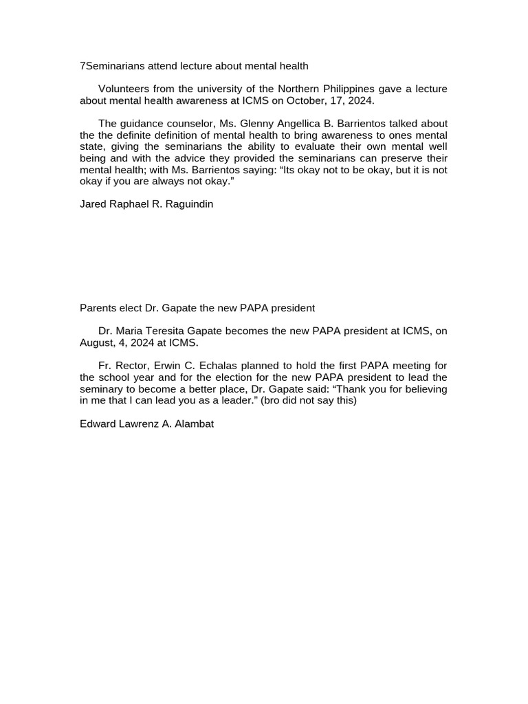 NEWS WRITING (JARED & EDWARD) | PDF