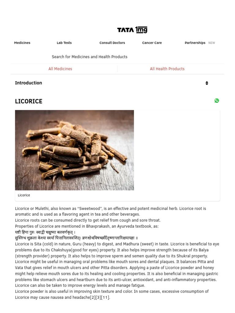Benefits of Licorice in Ayurveda | PDF | Arthritis | Ayurveda