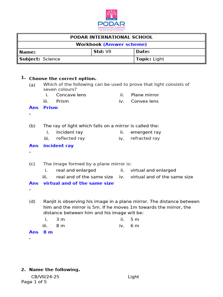 1739177598392.AS WB VII Sci Light | PDF | Mirror | Glass Engineering And Science