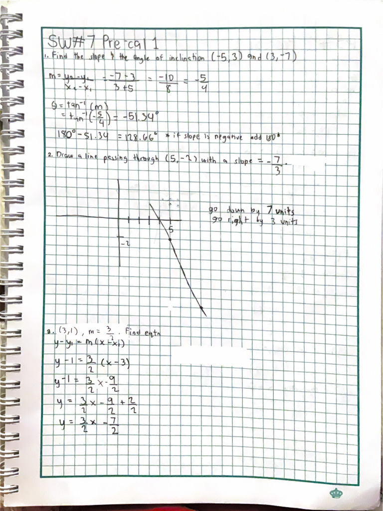 SW7 Pre-Cal 1 | PDF