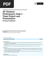 AP Seminar Performance Task 1: Individual Research Report (IRR) Rubric ...