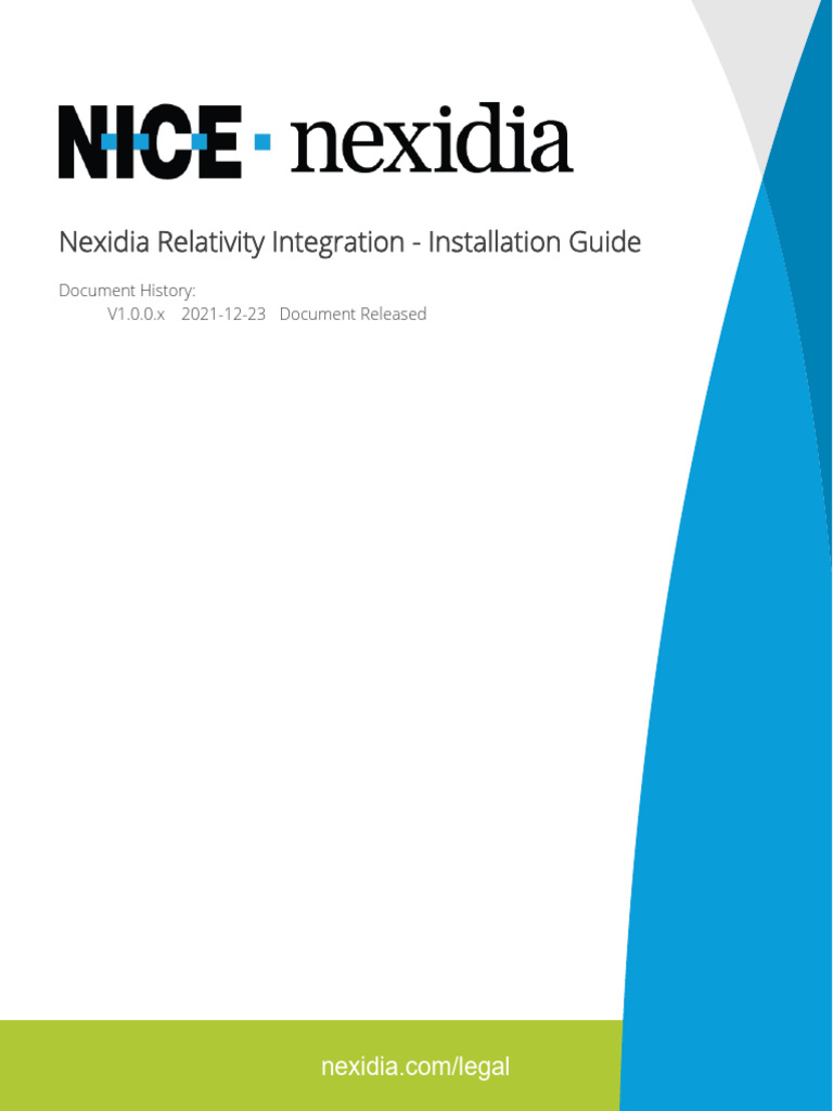 Nexidia Relativity Installation Guide | PDF | Copyright | Computer File