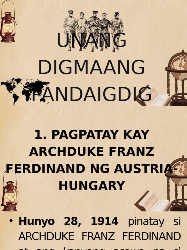 Unang Pandaigdigang Digmaan | PDF