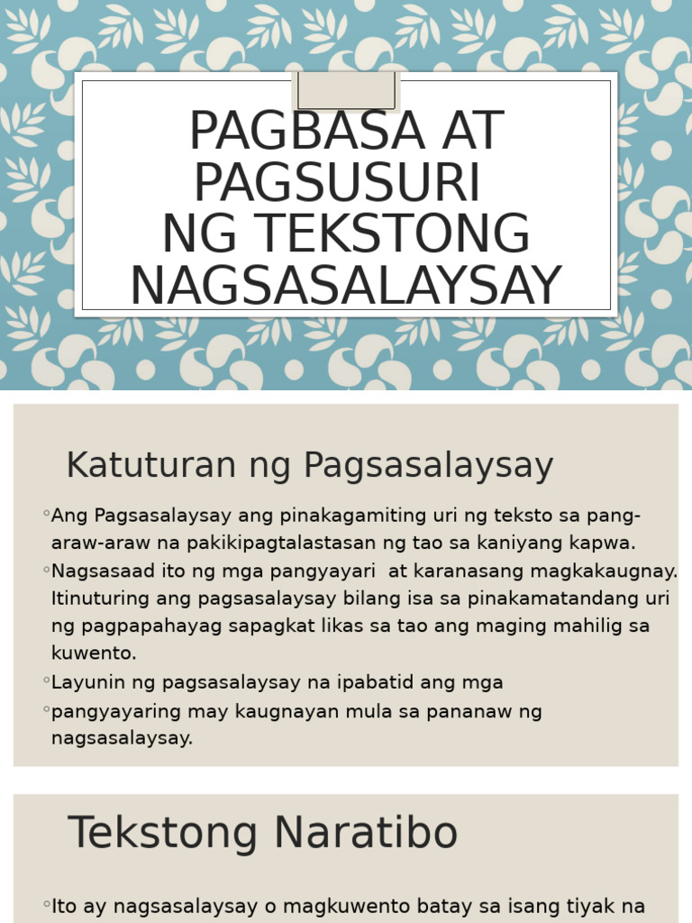 Module 5 Pagbasa at Pagsusuri | PDF