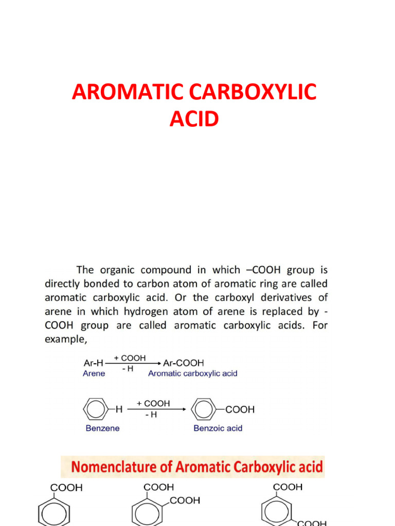 Aromatic Carboxylic Acid | PDF