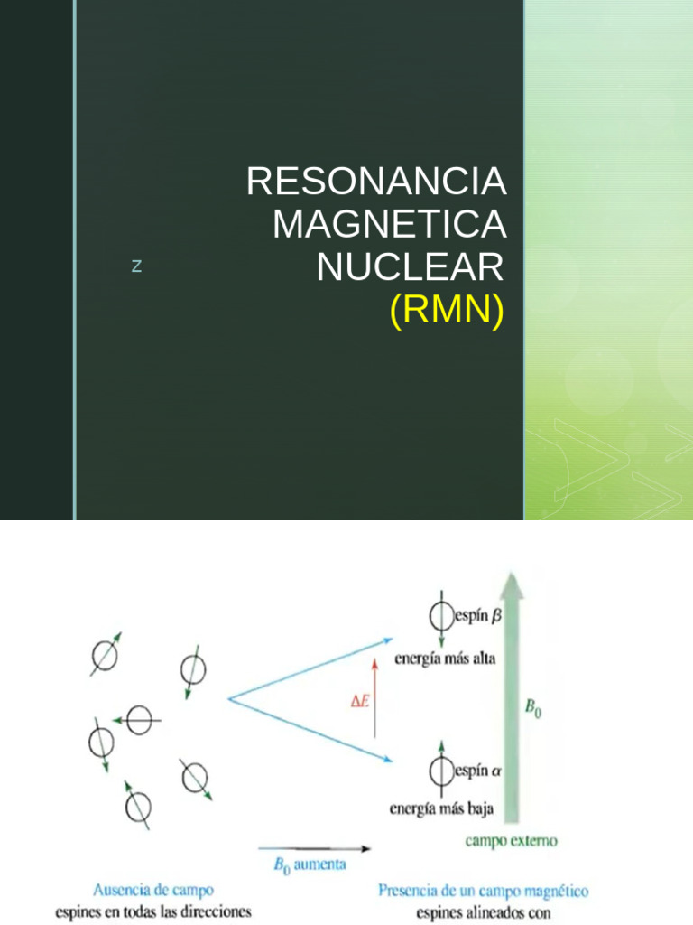 Resonancia Magnetica Nuclear 1 | PDF