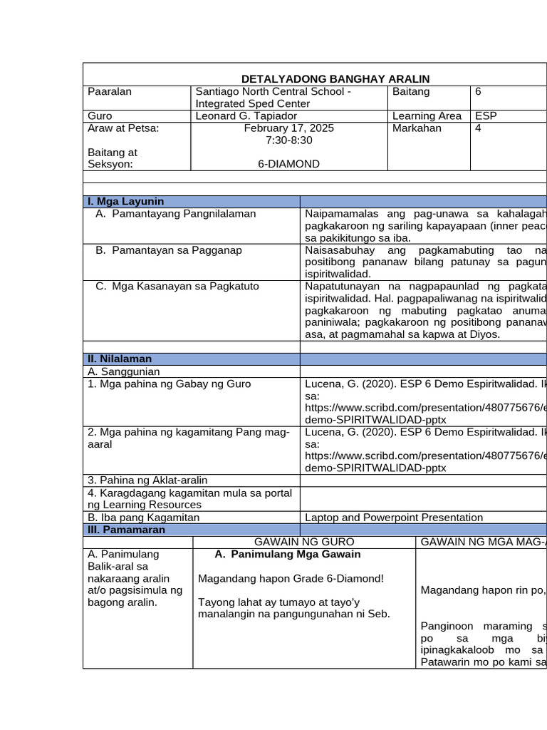 LEO ESP Week 2 | PDF