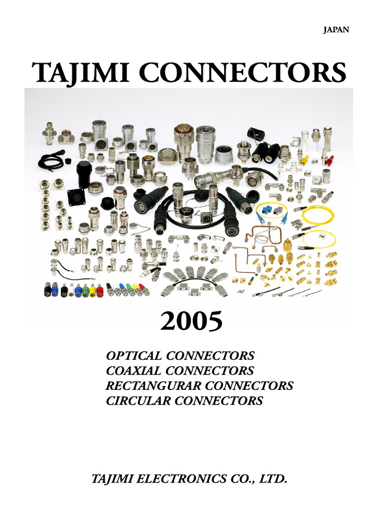 Connector Tajimi | PDF | Electrical Connector | Equipment