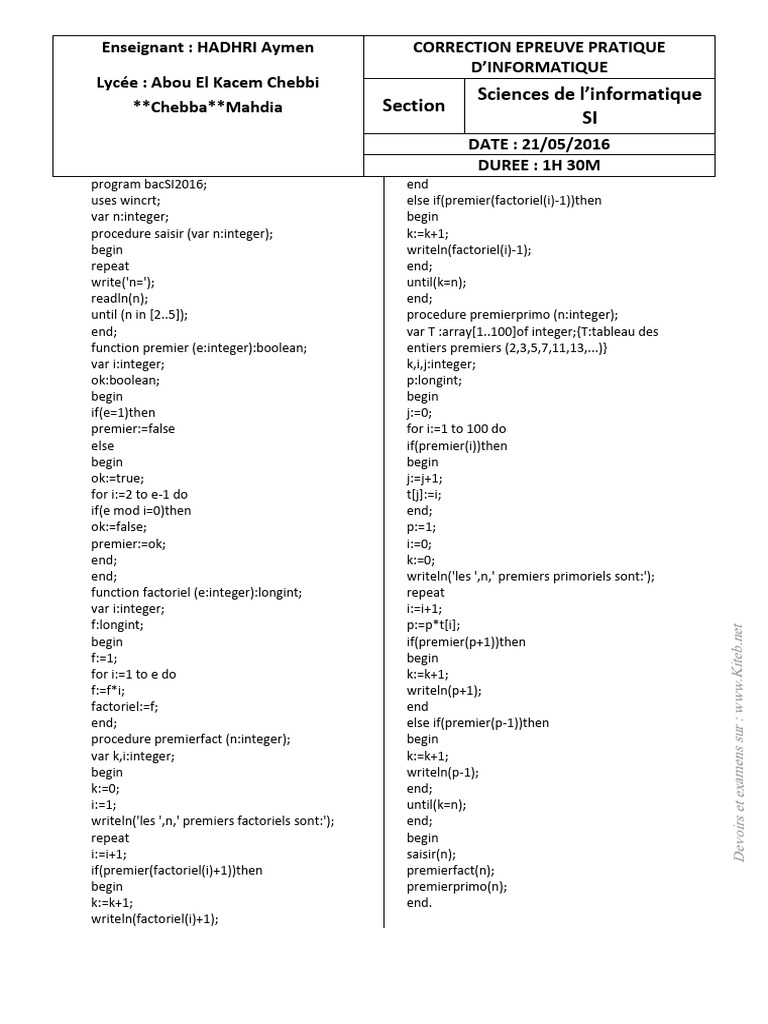 Factorial and Prime Number Program | PDF | Computer Programming ...