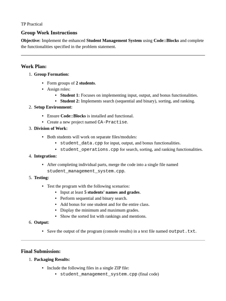 CA swe 2025 | PDF | Computer Program | Programming