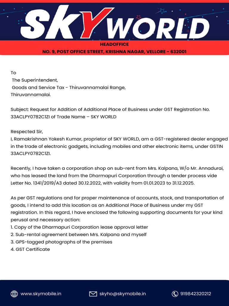 Skyworld Letterhead | PDF