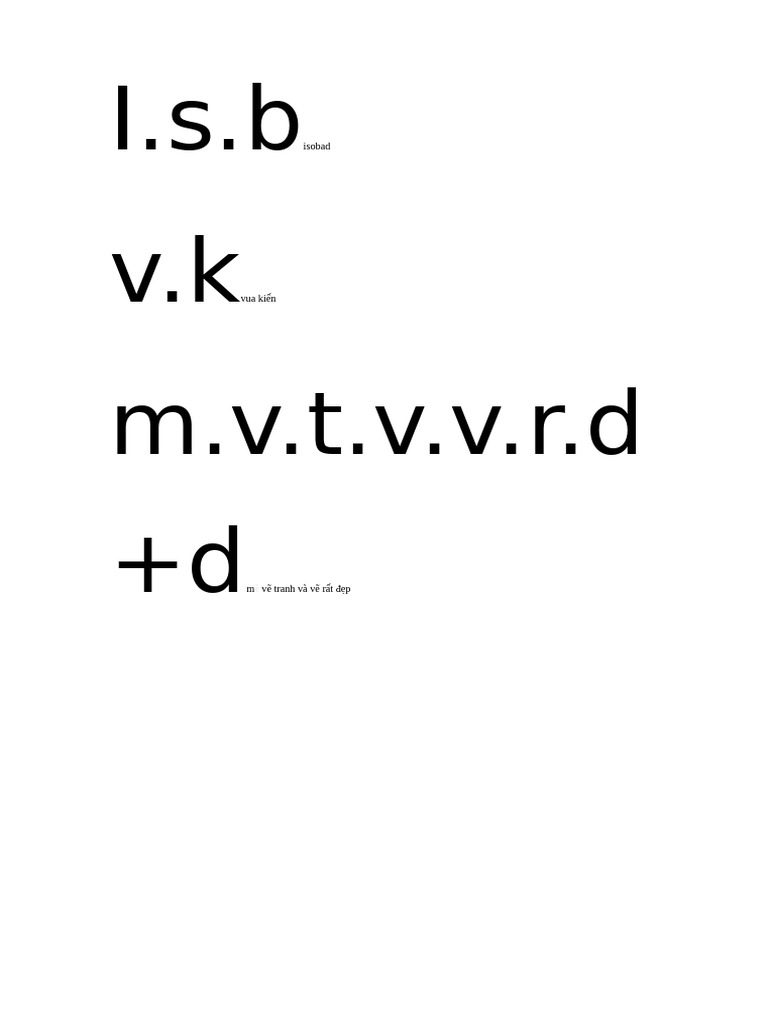 I.S.B V.K M.V.T.V.V.R.D +D: Isobad | PDF