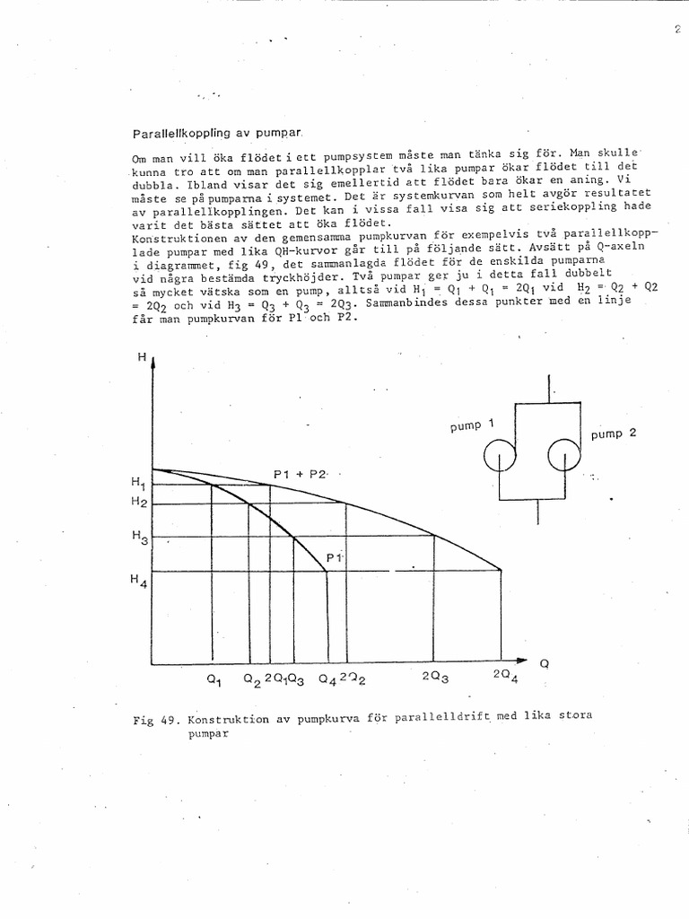 Dokument Parallell o Seriekoppling Av Pumpar | PDF