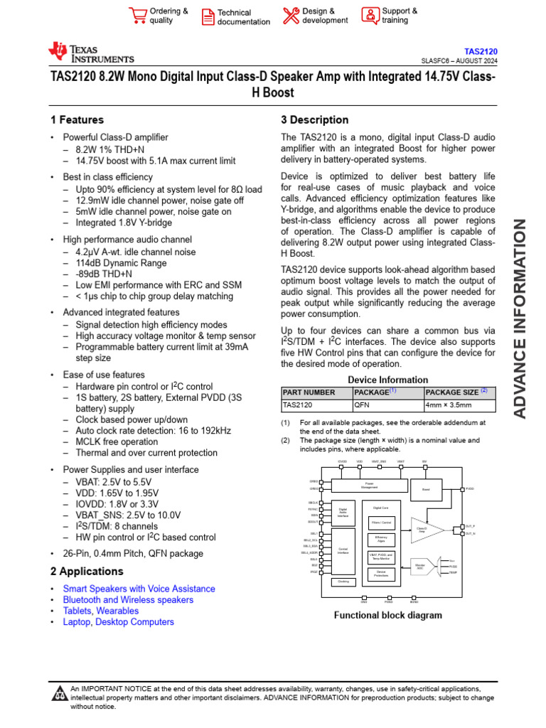 Tas 2120 | PDF | Amplifier | Audio Engineering